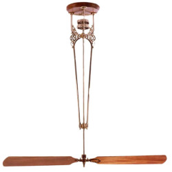 Belt driven ceiling fans | Antique style mahogany ceiling fans that are ...